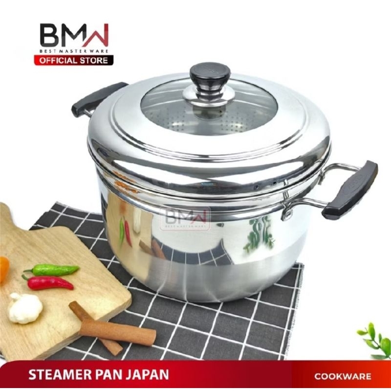Jual BMW kitchenware - panci kukus stainless steel steamer pan 22 cm ...