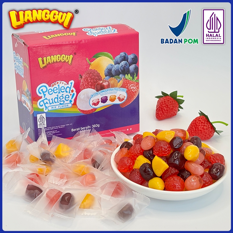 Jual [HALAL] LIANGGUI Permen Lunak Rasa Buah Anggur Mangga Jeruk ...