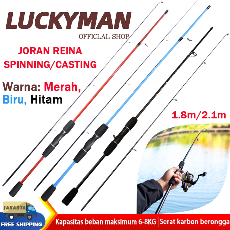 Jual 【Promosi】Joran pancing serat karbon 1.8m/2.1m/luya/bc/Spin Casting harga murah | Shopee ...