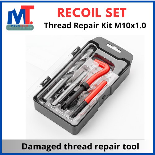 Jual Recoil set Thread Repair Kit M10x1.0 Recoil Helicoil Verbos Untuk ...