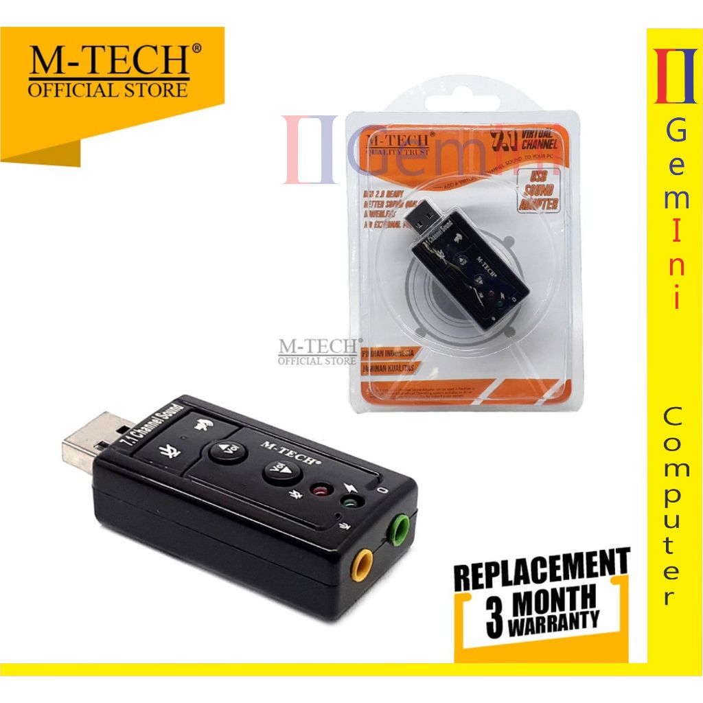 Jual USB SOUND CARD 7.1 M-TECH / USB SOUNDCARD 7.1 MTECH | Shopee Indonesia