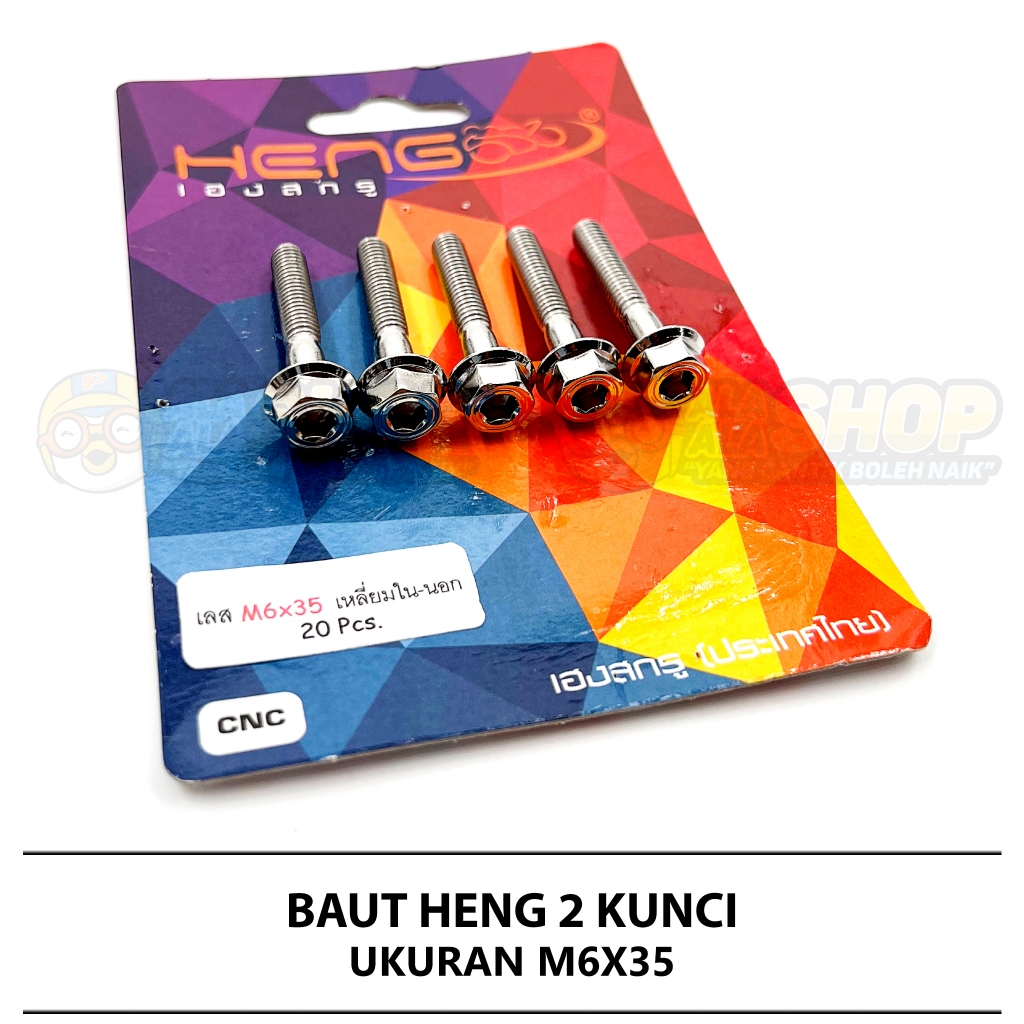 Jual Baut Dudukan Cover Filter Vario PCX ADV 160 Heng 2 Kunci Stainless | Shopee Indonesia