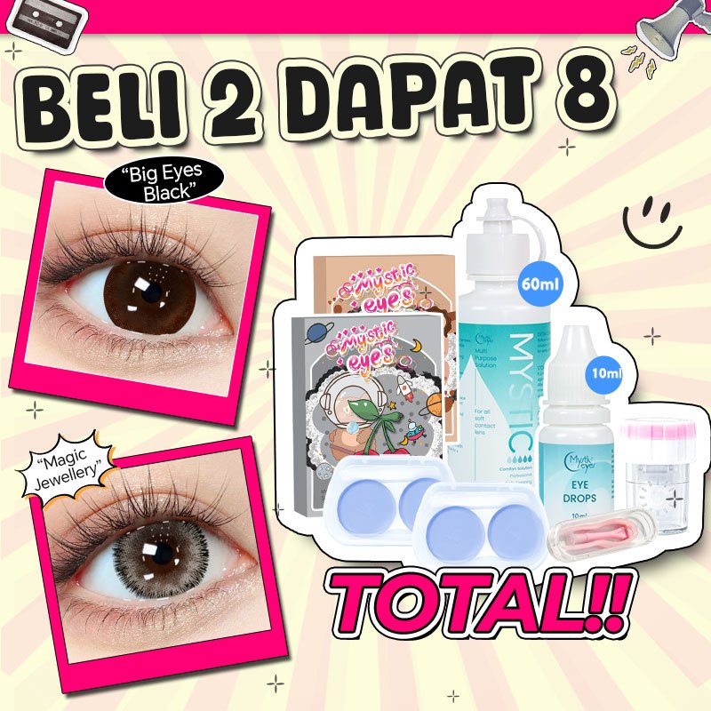 Jual [Beli 2 Dapat 8] Mysticeyes softlens Paket kombinasi set:2 pasang ...