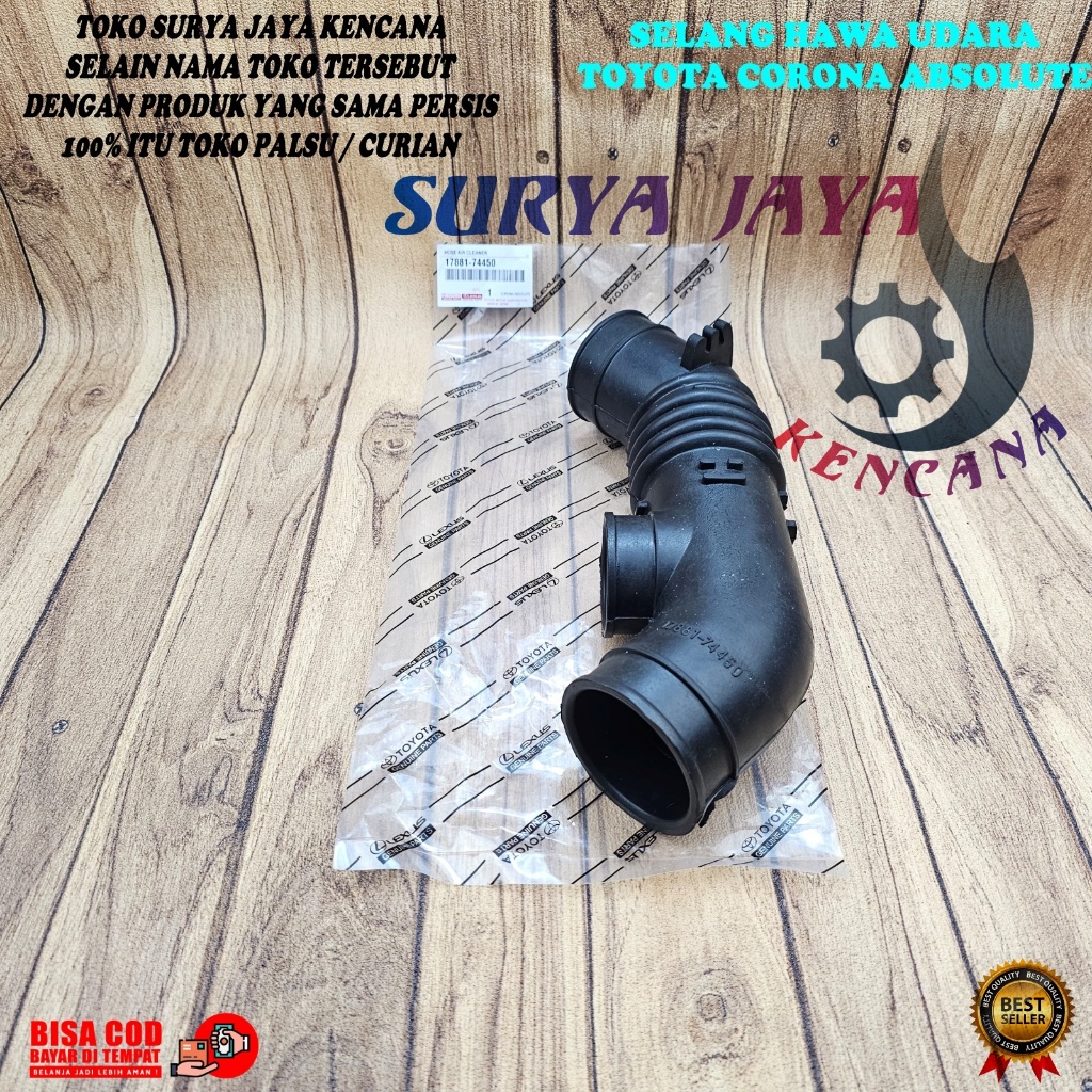 Jual PIPA KARET SELANG HAWA UDARA TOYOTA CORONA ABSOLUTE ST191 | Shopee ...