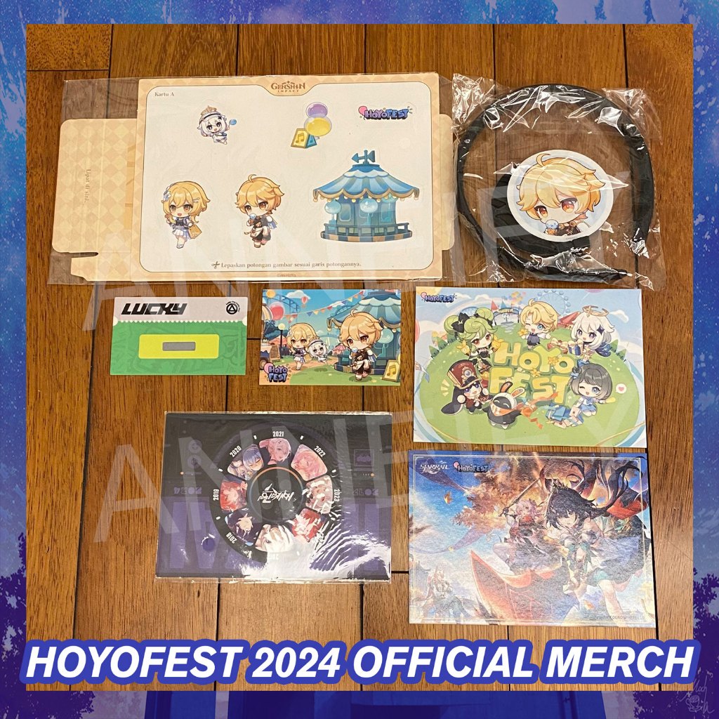 Jual [READY OFFICIAL 2024] Merchandise Freebies Genshin Honkai Star ...