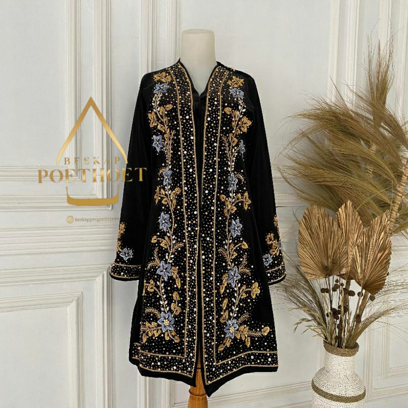 Jual kebaya pengantin Jawa solo putri kutubaru wedding dress bludru ...