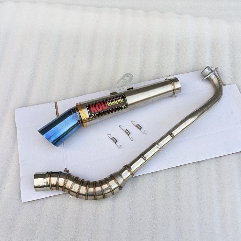 Jual Kou Muffler Exhaust Pipe 51mm Power pipe Fury 125 Wave 100 110 ...