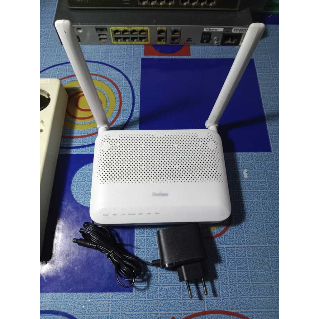 Jual MODEM ONT FIBERHOME HG6145D2 PLUS ADAPTOR | Shopee Indonesia