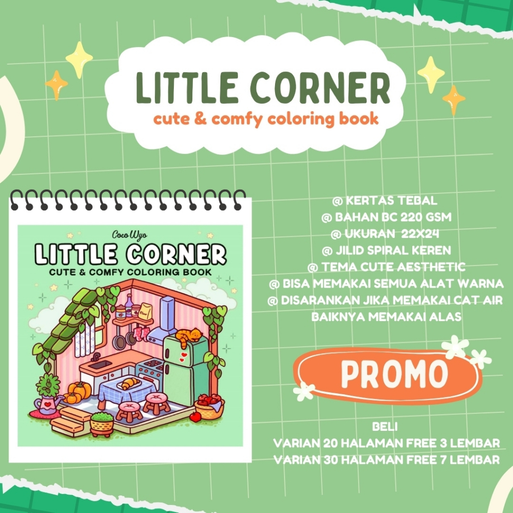 Jual Little Corner Coco Wyo Coloring Book Cute And Comfy Buku Mewarnai ...