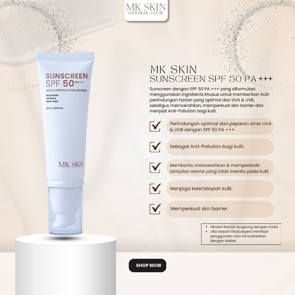 Jual MK SKIN - SUNSCREEN MK SKIN - SUNSCREEN SPF 50 PA +++ - MK SKIN BY ...