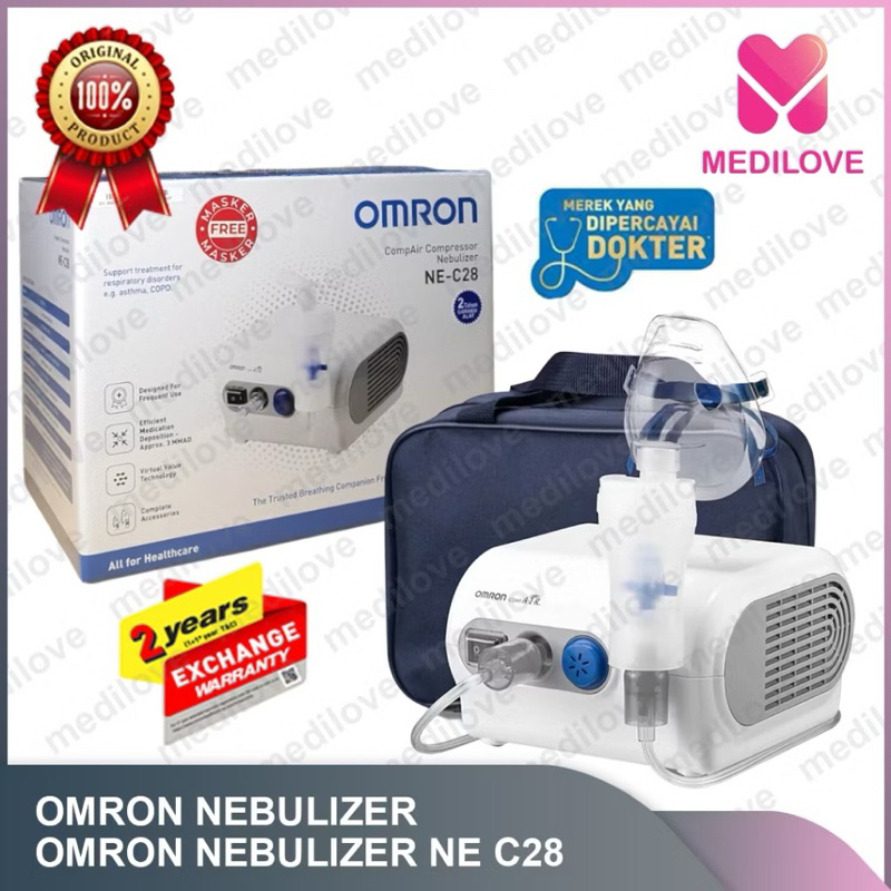 Jual Omron NE-C28 Compressor Nebulizer Alat Uap Terapi Pernafasan Asma / Omron nec28 / Omron nec ...