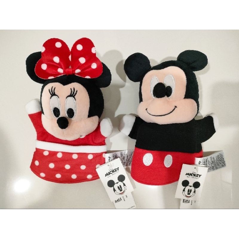 Jual Sepasang Bontang / Boneka Tangan Mickey Minnie Mouse Disney ...