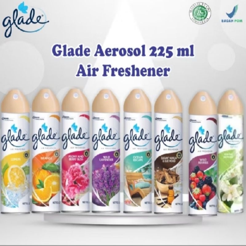 Jual Glade Aerosol 225ml Air Freshener All Varian Pengharum Ruangan ...