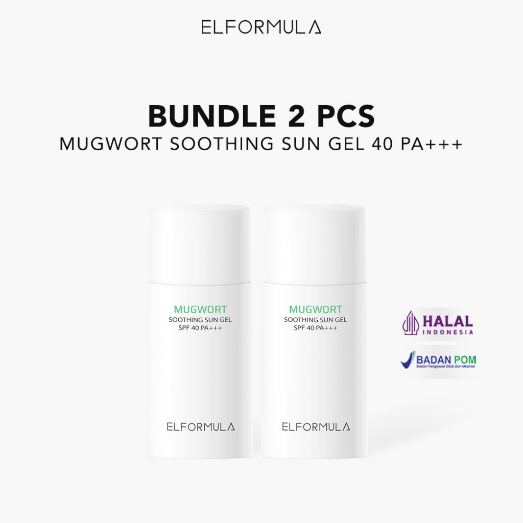 Jual ELFORMULA Bundle 2pcs Mugwort Soothing Sun Gel SPF 40 PA ...