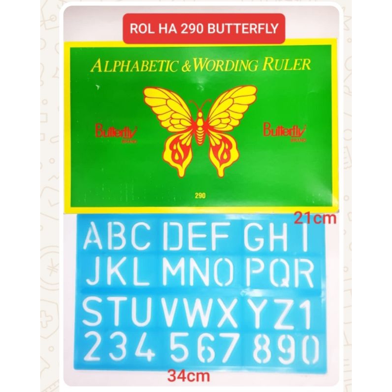 Jual Mal Huruf Dan Angka/Penggaris Huruf Dan Angka | Shopee Indonesia