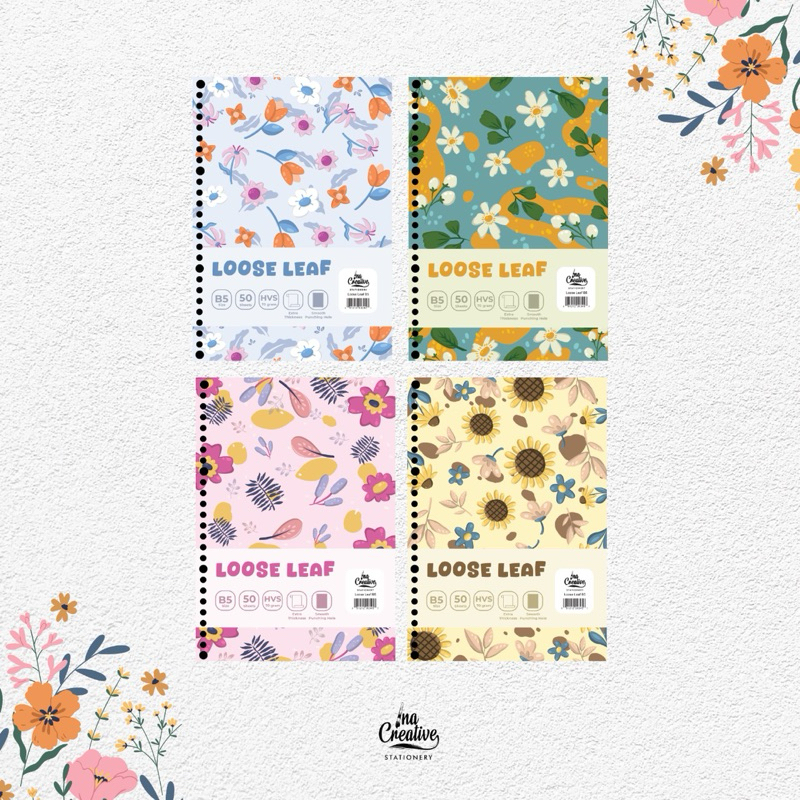 Jual Ina Creative Loose Leaf Bergaris HVS B5| Isian Binder B5 Bookpaper ...
