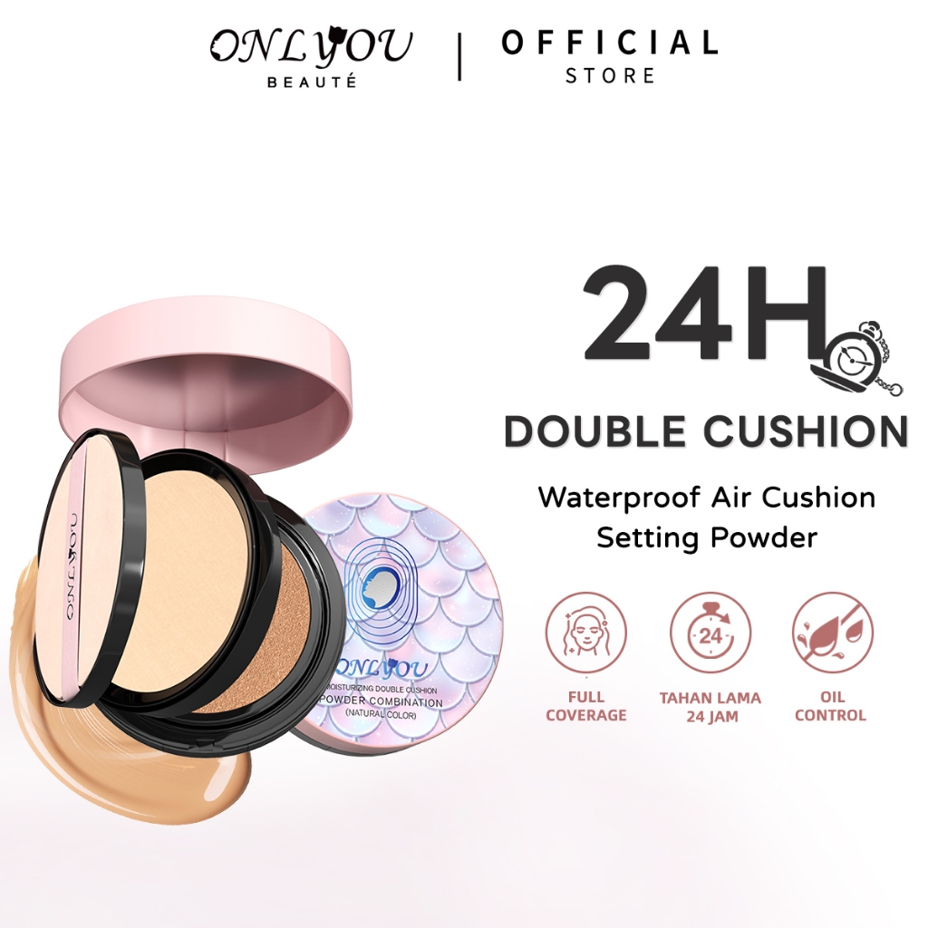 Jual ONLYOU Double Air Cushion - Matte Cushion Foundation Dan Setting ...