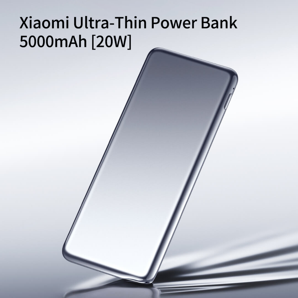 Jual Xiaomi Ultra-thin Power Bank 5000mAh 20W MAX Flight Approved USB Type-C Two-way Charging ...
