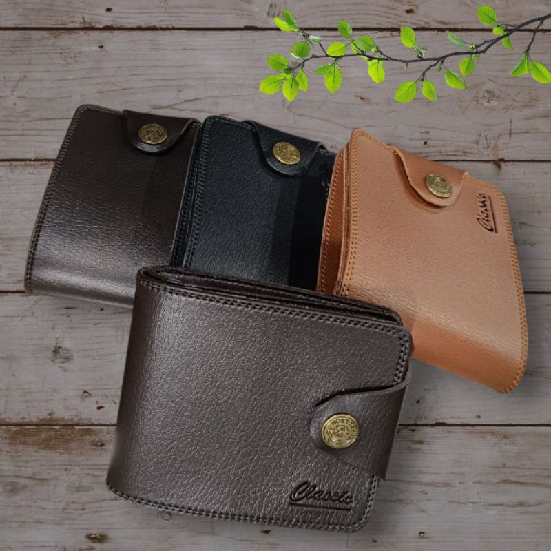 Jual Dompet pria ukuran standar plus kancing 11x9 cm (A01f) | Shopee ...