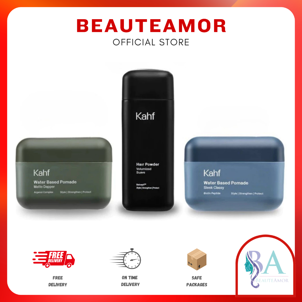 Jual Kahf Matte Dapper dan Classy Water Based Pomade 70gr | Volumized ...
