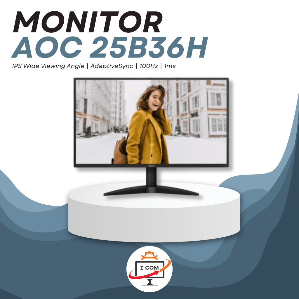 Jual Monitor LED AOC 25B36H 24.5" FHD IPS 100Hz VGA HDMI | Shopee Indonesia