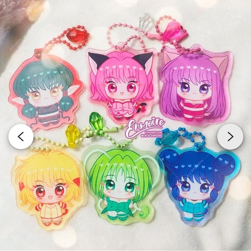 Jual Tokyo Mew Mew keychain / gantungan kunci akrilik ichigo, minto ...