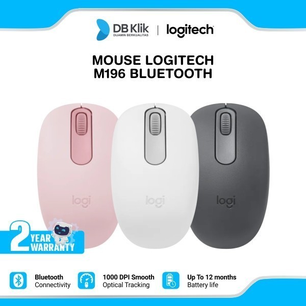 Jual Mouse Logitech M196 Bluetooth 1.000 DPI | Shopee Indonesia