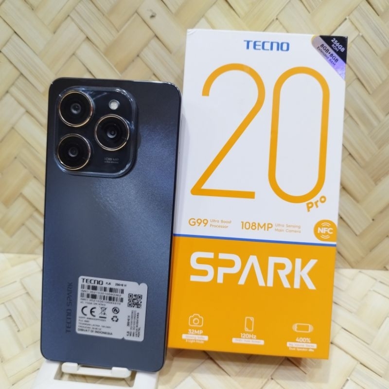 Jual Tecno Spark 20 Pro NFC 12/256GB 8/256GB Handphone second fullset ...