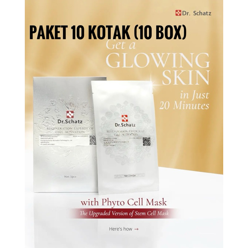 Jual Paket 10 Kotak Dr Schatz Phyto Cell Mask (10 Box) | Shopee Indonesia