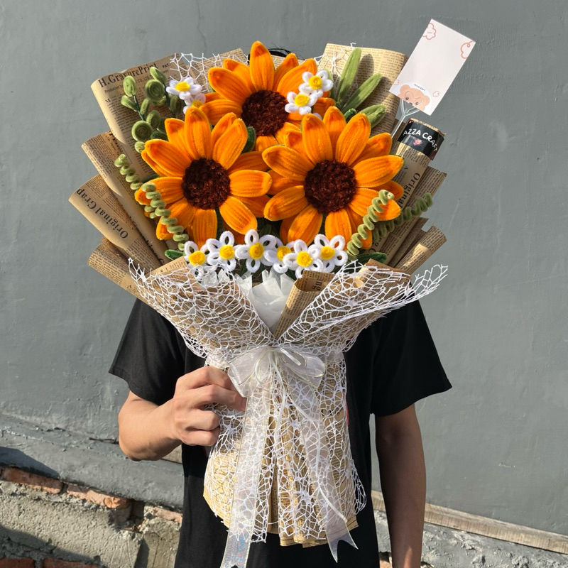 Jual Buket bunga matahari jumbo - giant sunflowers - buket jumbo ...
