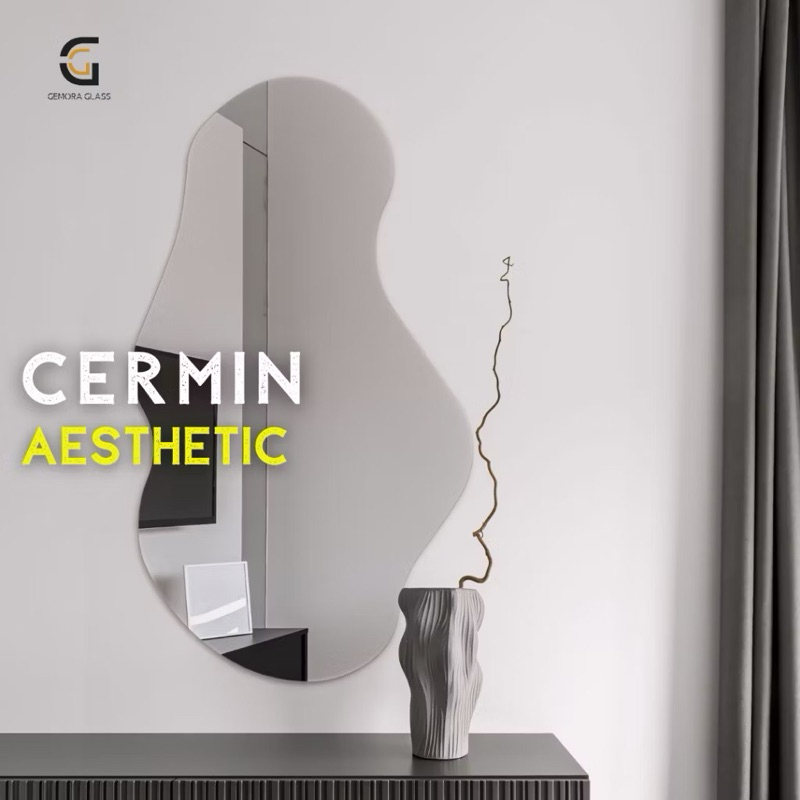 Jual Cermin aesthetic tinggi 100cm | Shopee Indonesia