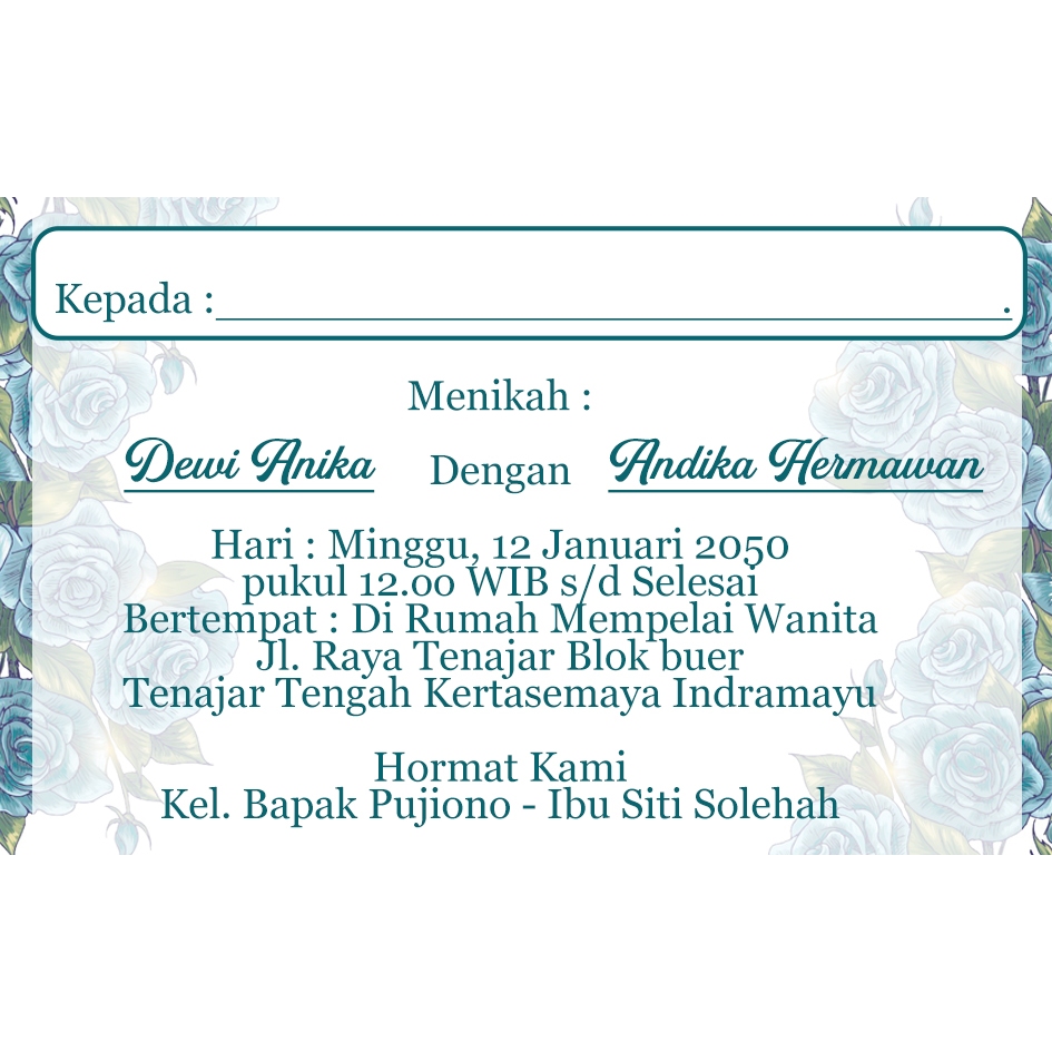 Jual Undangan Punjungan/Tonjokan/Keplek Pernikahan | Shopee Indonesia
