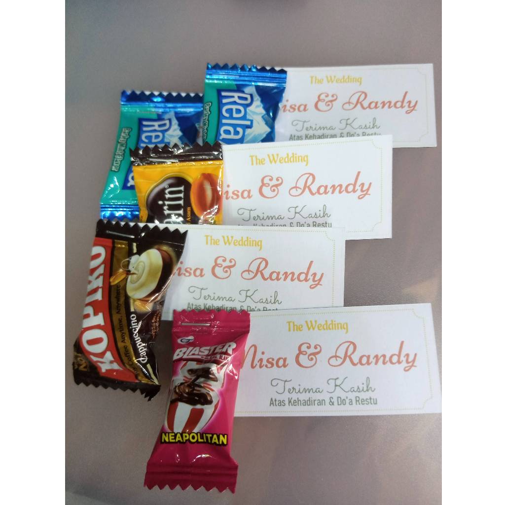 Jual MINI GIFT PERMEN KARTU UCAPAN SOUVENIR PERNIKAHAN/AQIQAH/MARHABAH ...