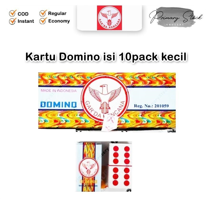 Jual Kartu Domino / Kartu Gaplek Gaple Garda Kencana 1Pack /10Pcs ...