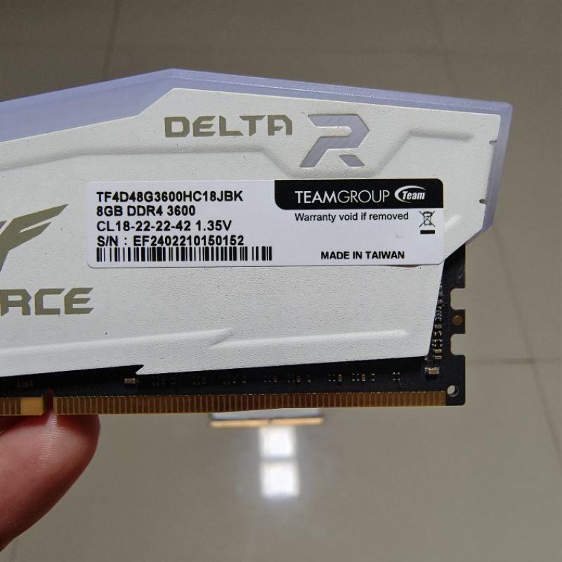 Jual RAM memory TEAM T-Force Delta RGB (2x8) 16GB DDR4 kit 3600MHz ...