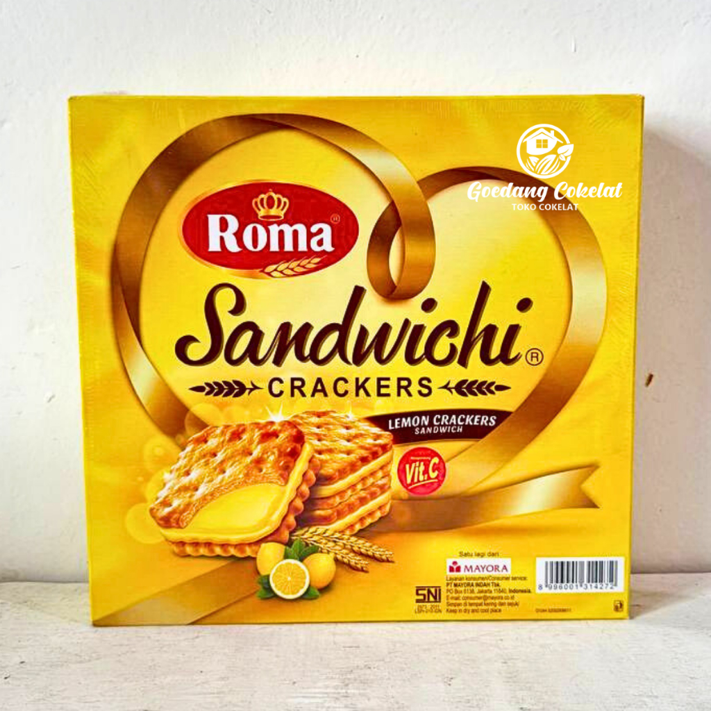 Jual Roma Sandwichi Lemon Crackers 240g (Isi 12's x 20g) | Shopee Indonesia