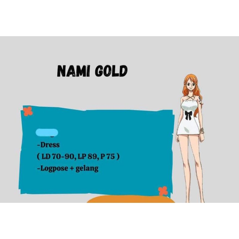 Jual Nami one piece movie gold costume Cosplay | Shopee Indonesia