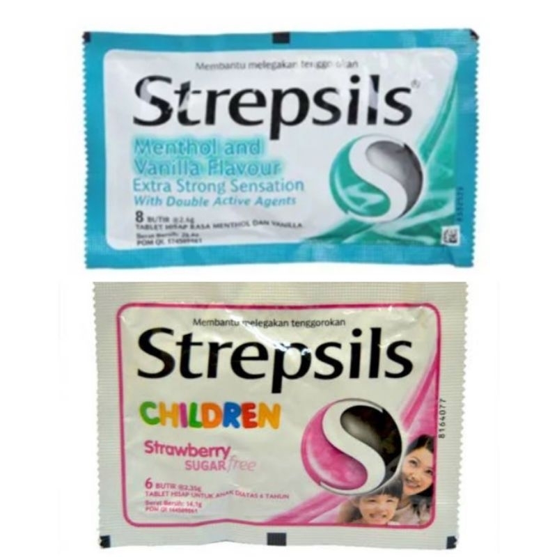 Jual Strepsils Permen 8s Menthol & Vanilla / Anak Isi 6s Permen Pelega ...