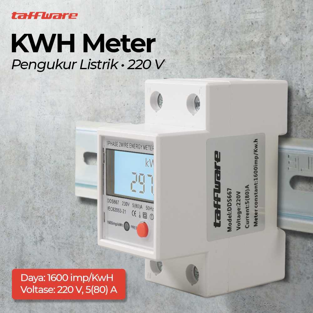 Jual kWh Meter Pengukur Listrik Digital 220V – Power Voltmeter untuk ...