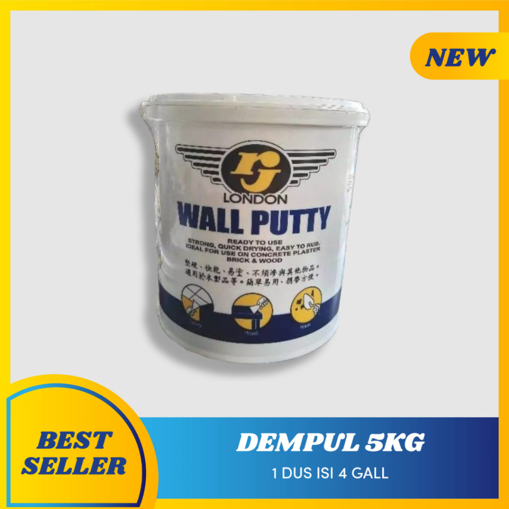 Jual DEMPUL TEMBOK RG/RJ 5KG london. [A][#DEMPUL TEMBOK] | Shopee Indonesia