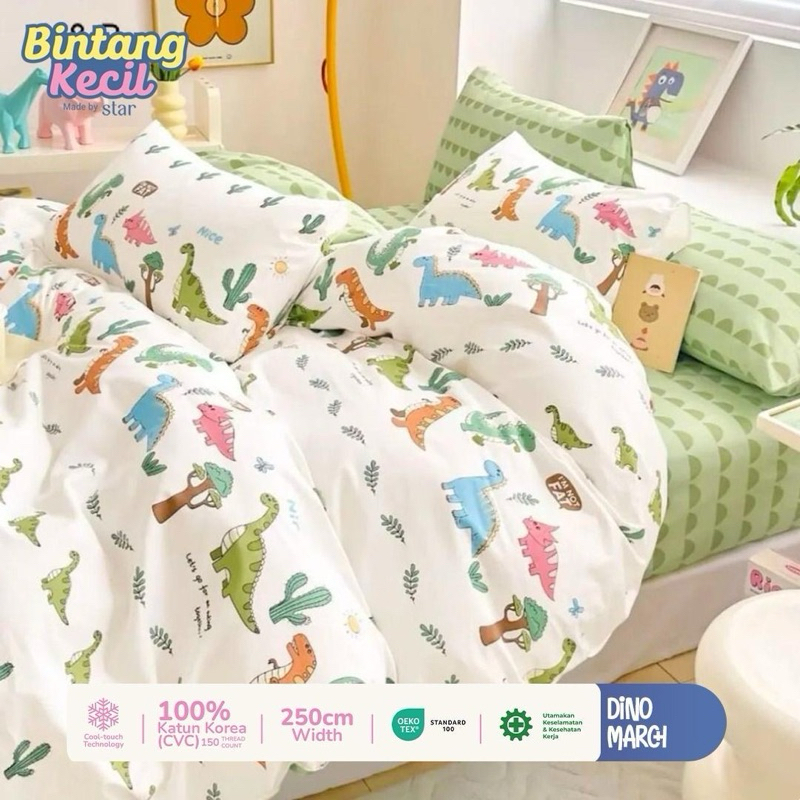 Jual Seprai katun CVC STAR collection motif dino march (tika) | Shopee ...