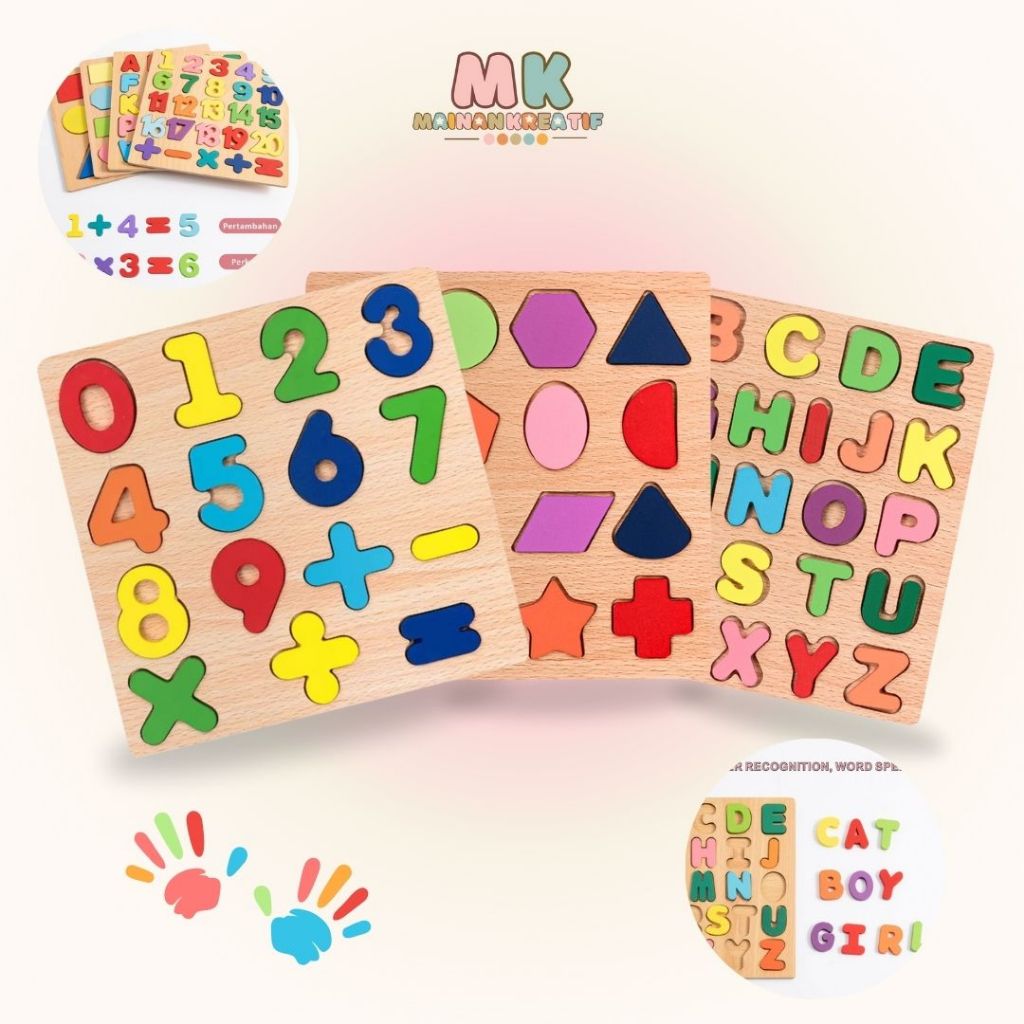 Jual MK102 Mainan edukasi anak Huruf & angka / Belajar membaca dan ...