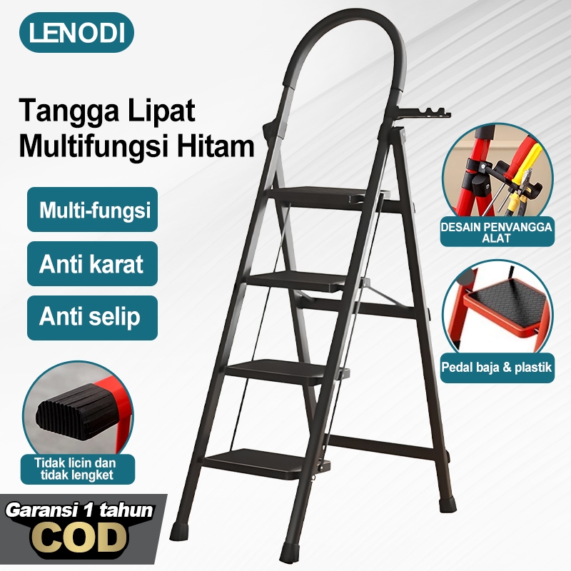 Jual LENODI Step Tangga Lipat MultifungsiTangga Lipat Rumah 4 step dan ...