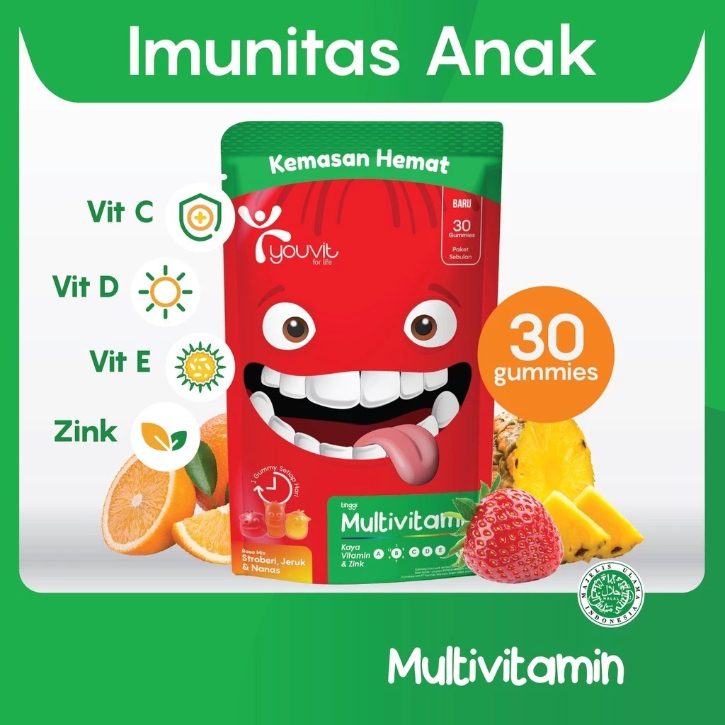 Jual Youvit Multivitamin Anak / Vitamin Anak Gummy / Vitamin Anak ...