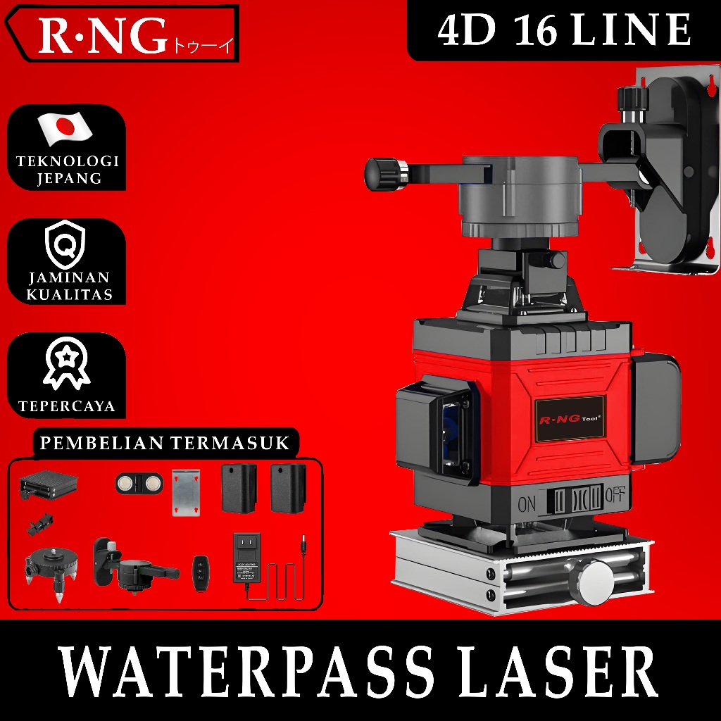 Jual RNG 4D 16LINE 18V laser level laser waterpass laser tukang ...