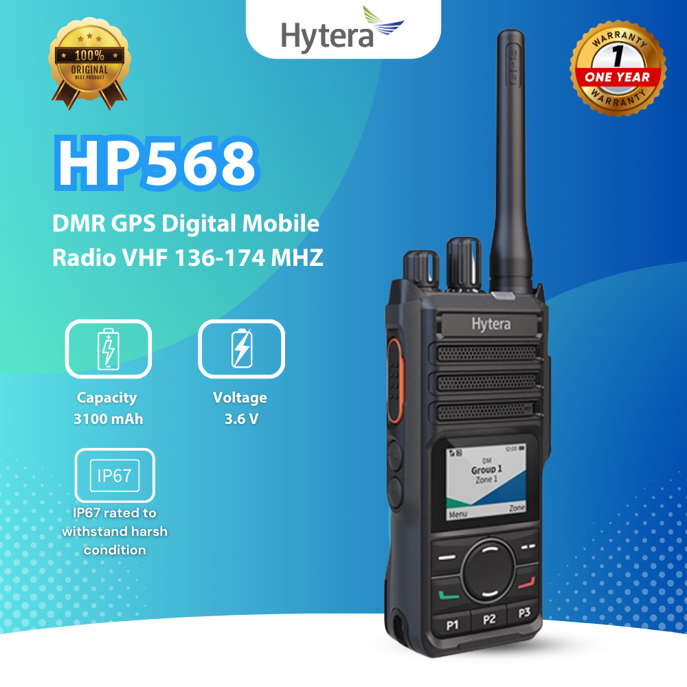 Jual Hytera HP568 DMR GPS Digital Mobile Radio VHF 136-174 MHZ | Shopee ...