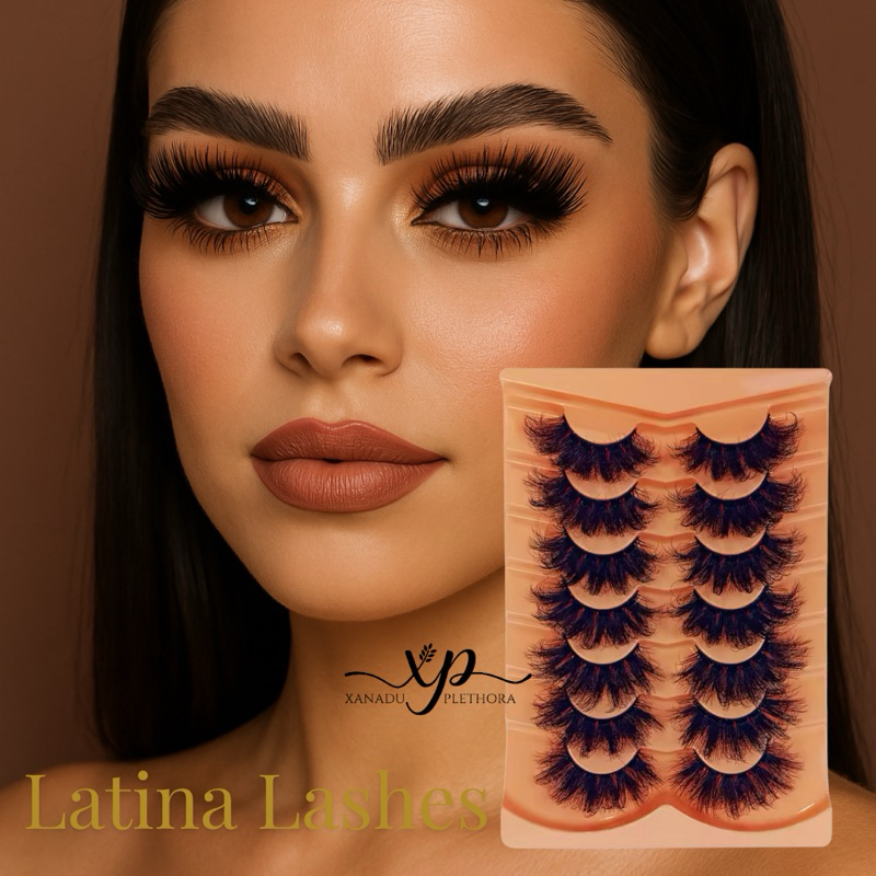 Jual Bulu Mata Palsu 1-7 Pcs QNH-7002 Tebal Natural 3D Faux Mink Latina ...