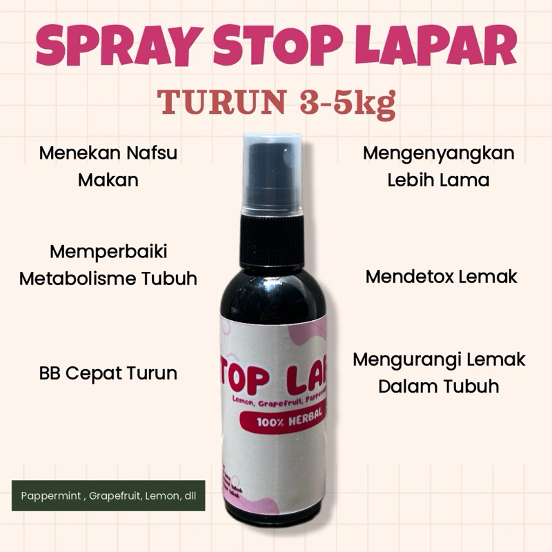 Jual SPRAY STOP LAPAR BY THEMOON - TURUN 3-5KG | Shopee Indonesia