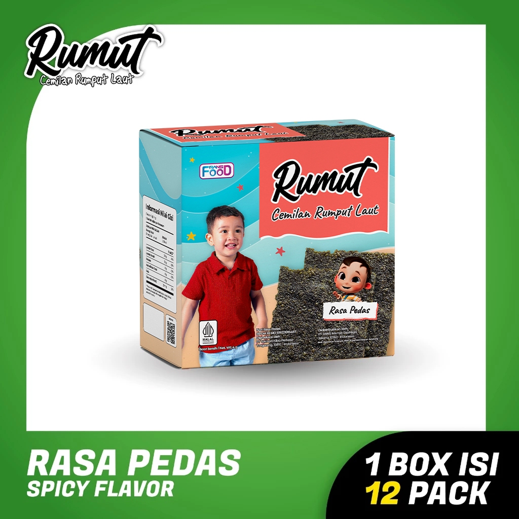 Jual Rumut Goreng Rasa Pedas 4gr - Rumput Laut Goreng Praktis Rendah ...