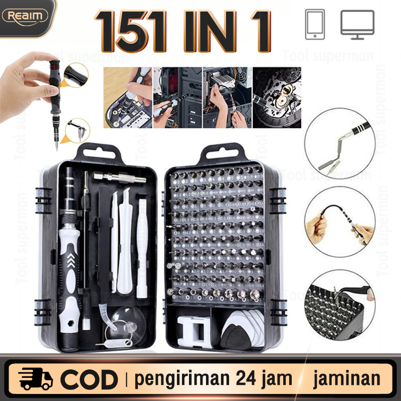 Jual Obeng Set 115 in 1 obeng hp Multifungsi Alat Bongkar Mini Precision Untuk Reparasi HP ...